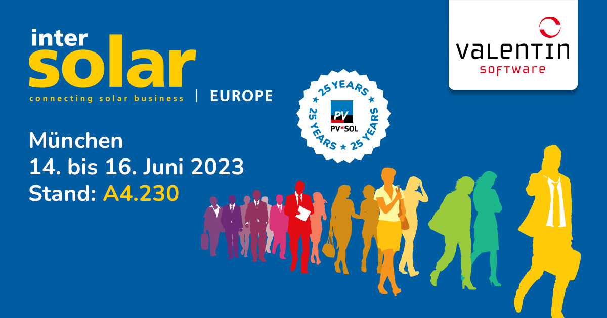 Valentin Software auf der Intersolar Europe 2023